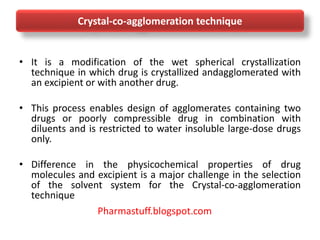 Spherical Crystallization PPT | PPTX
