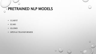 A Light Introduction to Transfer Learning for NLP | PPT