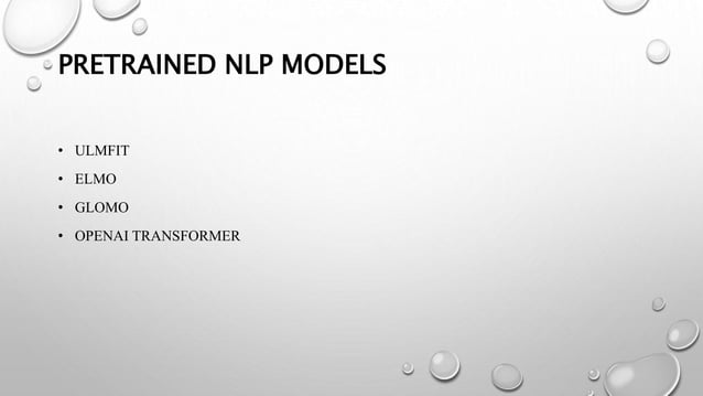 A Light Introduction to Transfer Learning for NLP | PPT