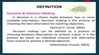 Decision Making Strategies | PPTX