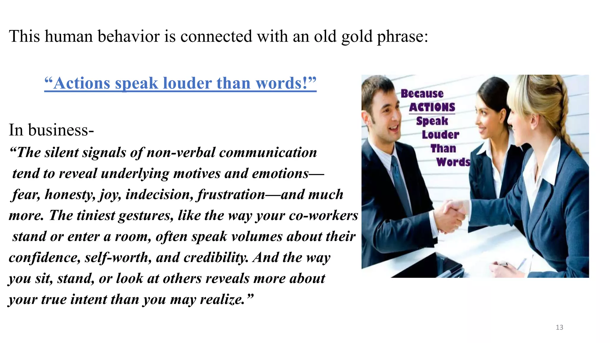 Non verbal Communication in Business. | PPTX