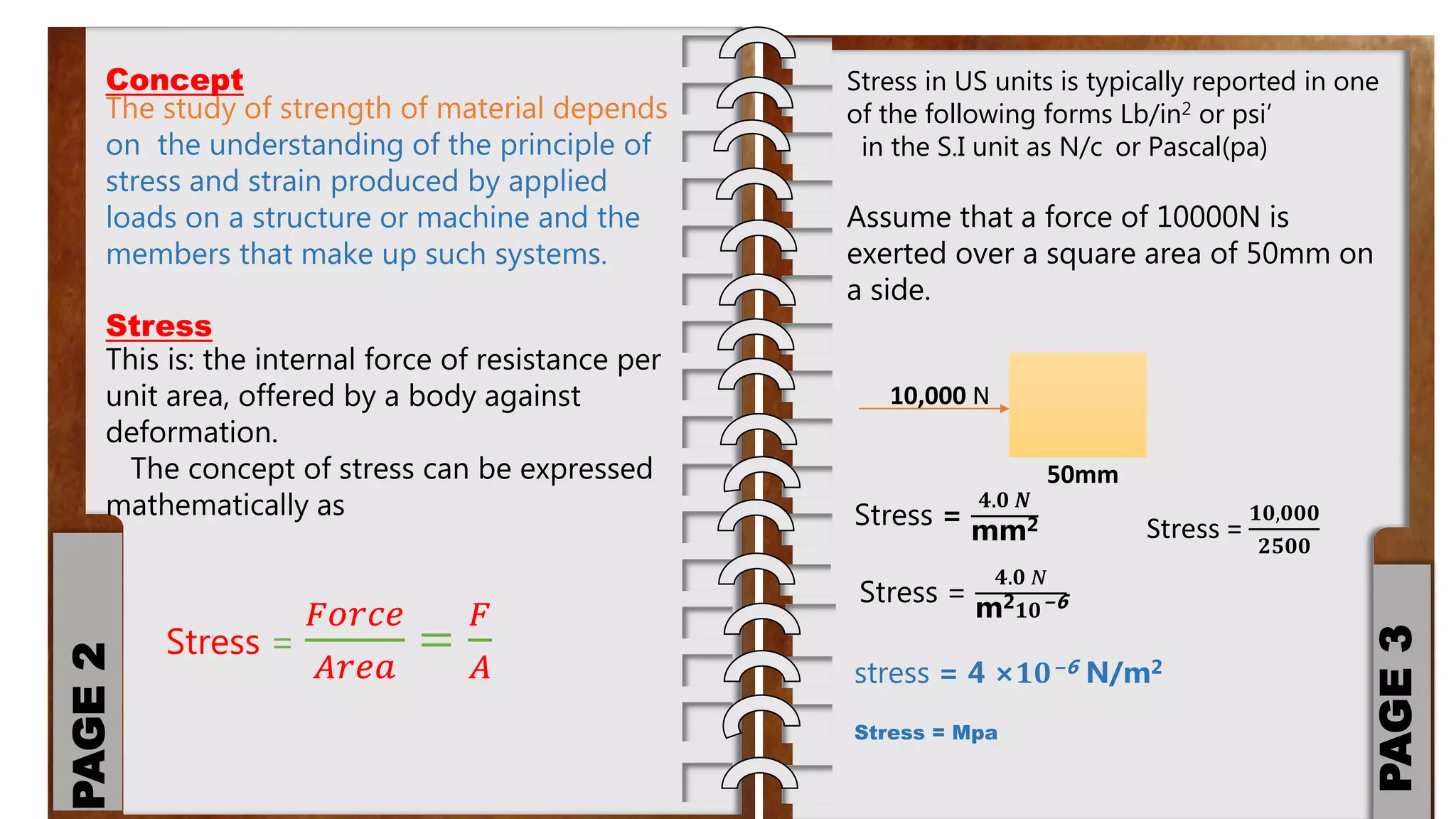 Simple Stress and strain | PPTX