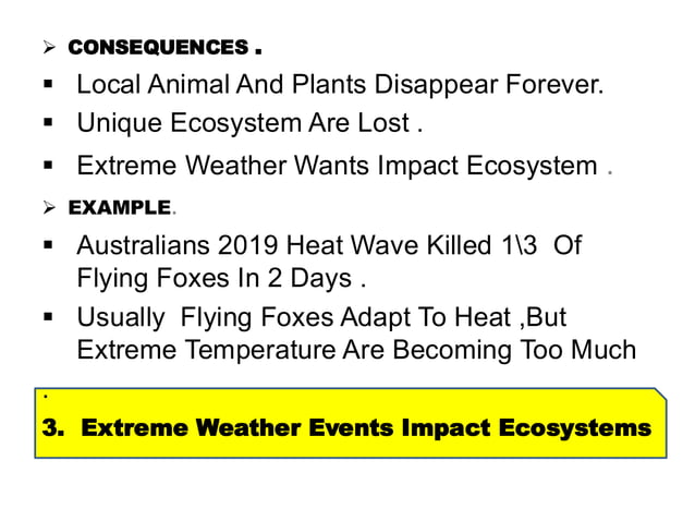 Presentation is about ECOSYSTEM AND CLIMATE CHANGE | PPT