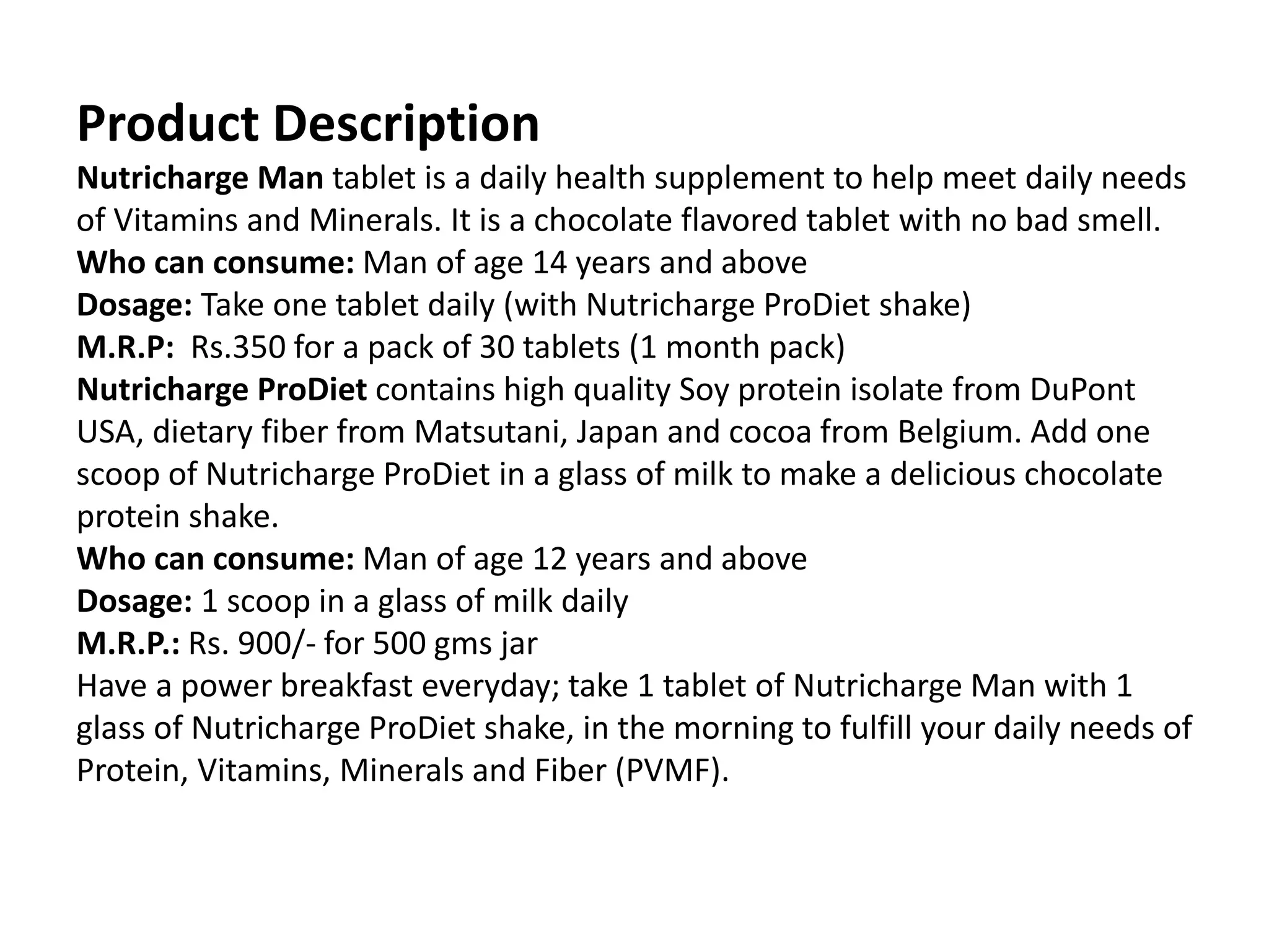 Presentation1nutricharge | PPTX