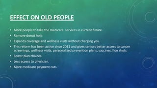 Obama Care And Its Impacts | PPTX
