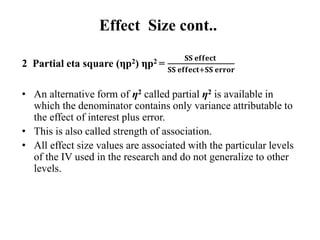 parameter Estimation and effect size | PPTX