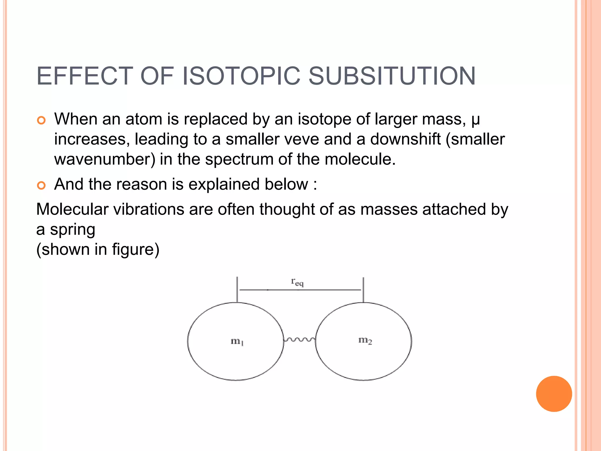Effect of isotopic subsitution on the transition frequencies | PPTX