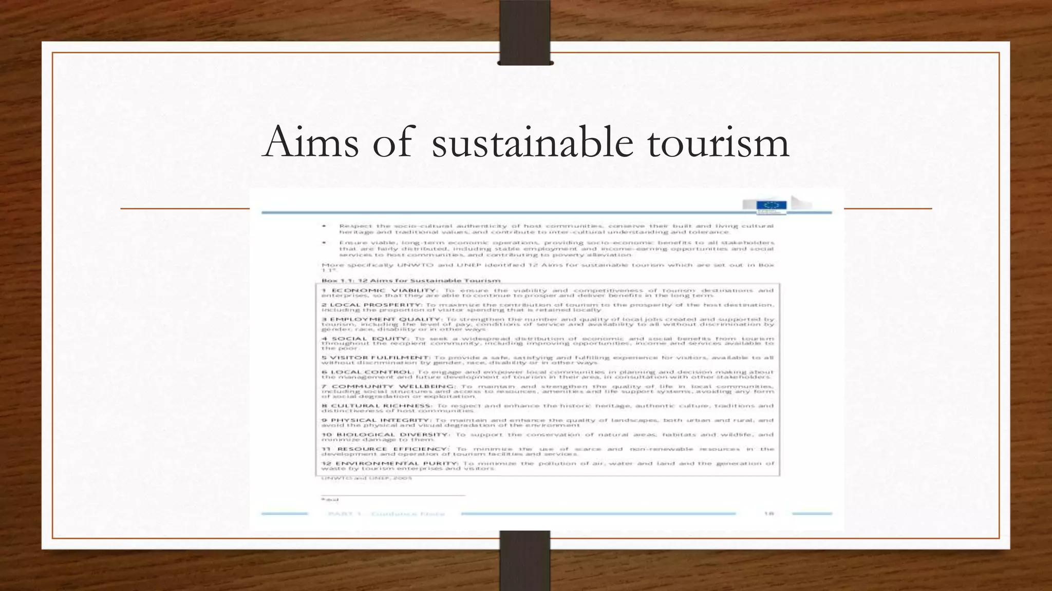 sustainable tourism | PPTX