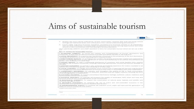 sustainable tourism | PPTX | Travel