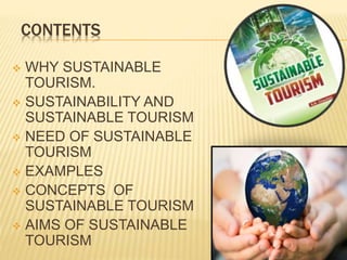 Sustainable tourism | PPT