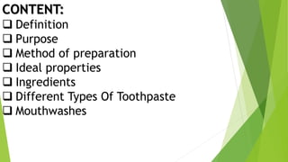 Presentation ON TOOTH PASTE For pharmacy student .pptx