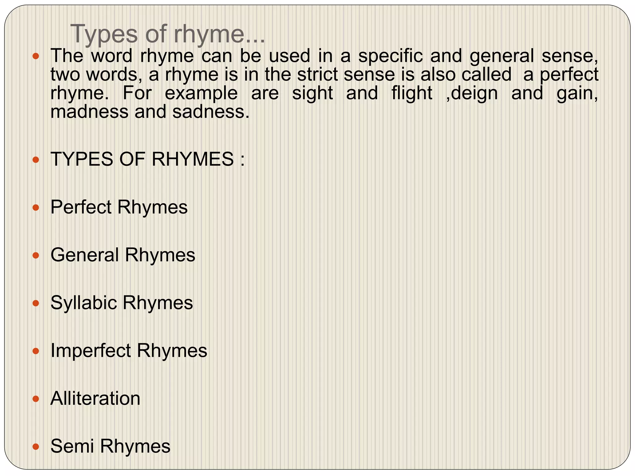 Rhyme v/s Blank verse | PPTX