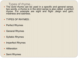 Rhyme v/s Blank verse | PPTX