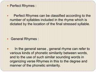 Rhyme v/s Blank verse | PPTX