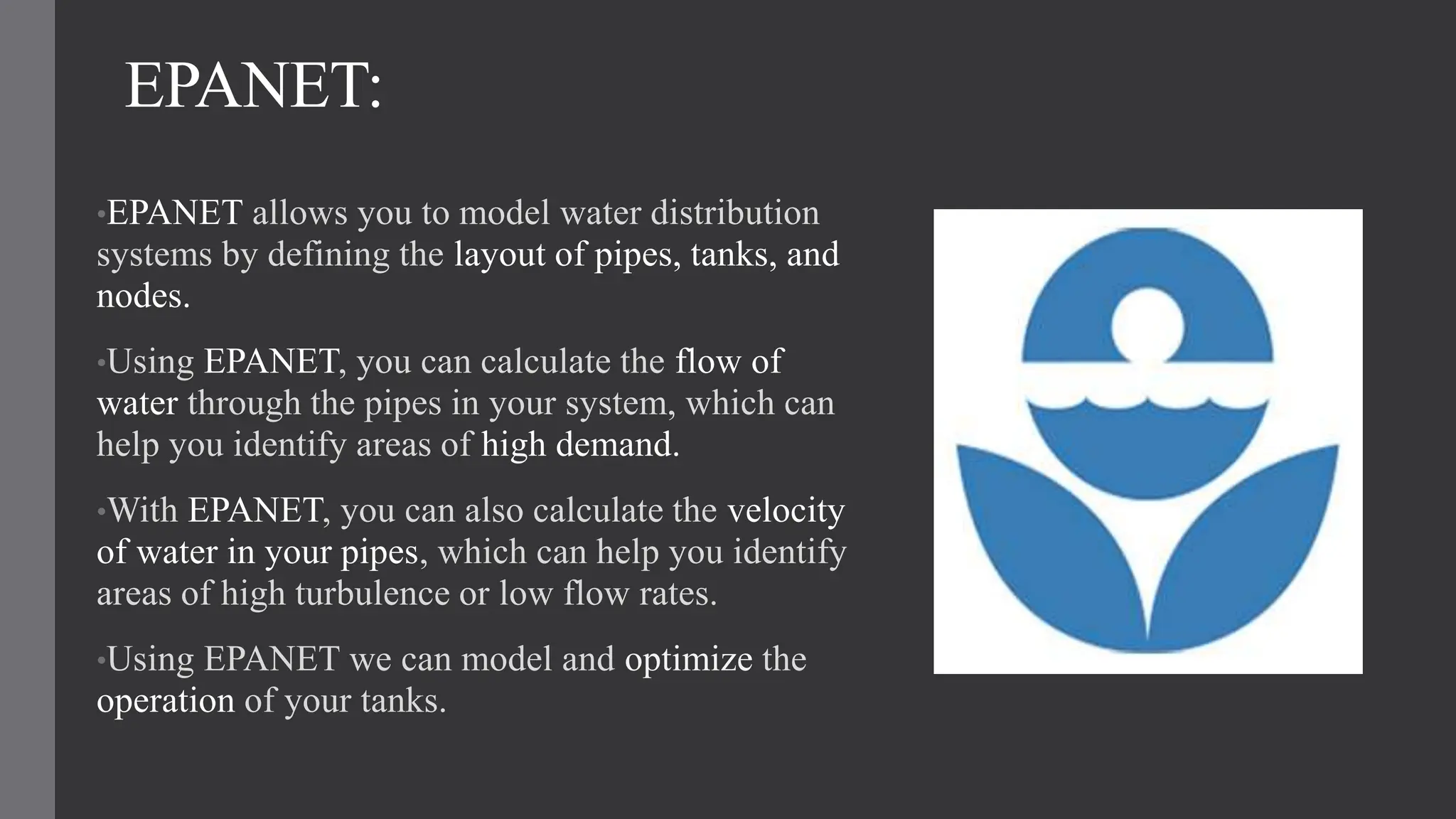 Water Supply Design of Housing Society Using EPANET | PPTX
