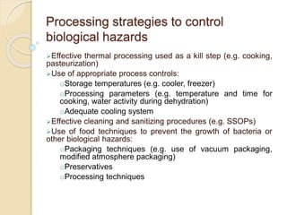 biological hazards in food processing | PDF