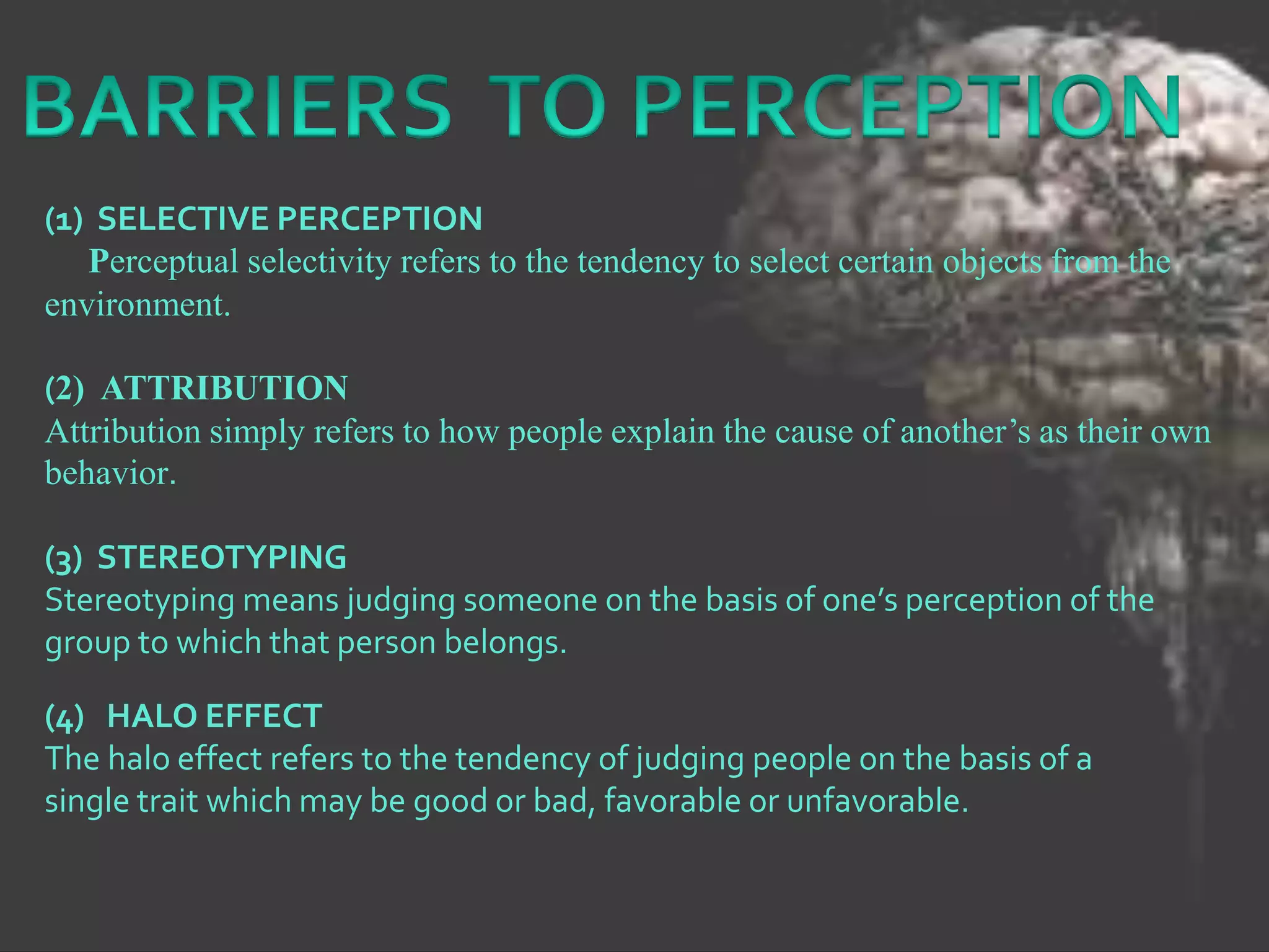 PowerPoint Presentation on perception | PPTX | Science