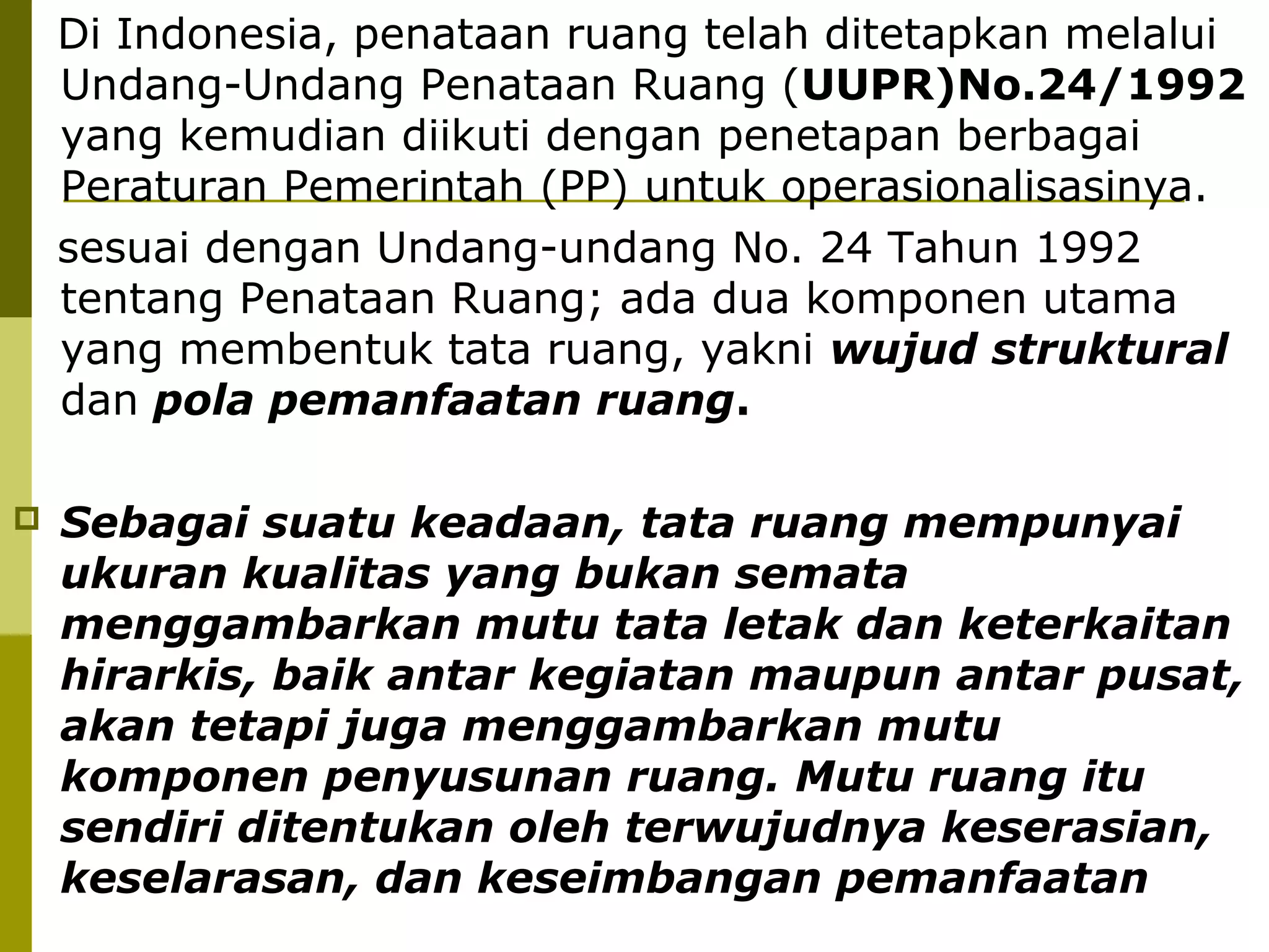 Perencanaan Tata Ruang | PPT