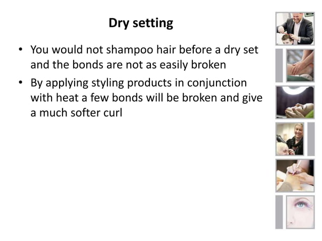 Physical changes that take place within hair structure when styling ...