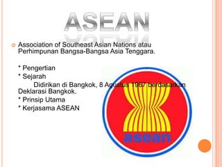 Politik Luar Negeri, Bebas Aktif Indonesia dan Lembaga Internasional (ASEAN, UNESCO, dan PBB) | PPT