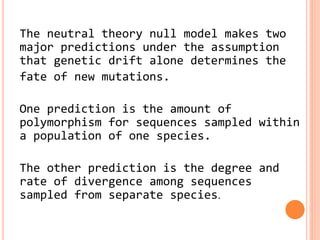 Presentation1population neutral theory | PPT
