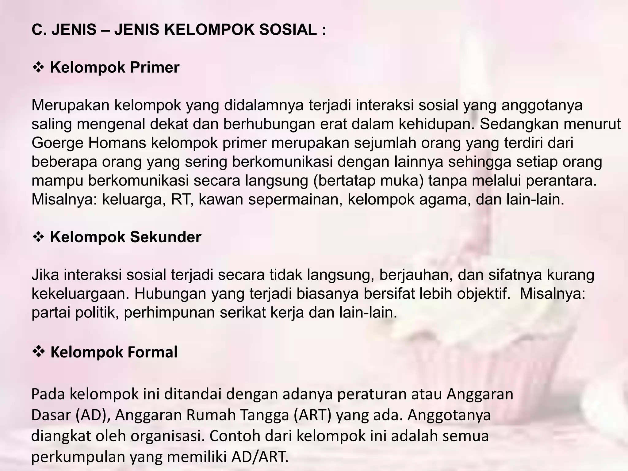 kelompok sosial | PPTX