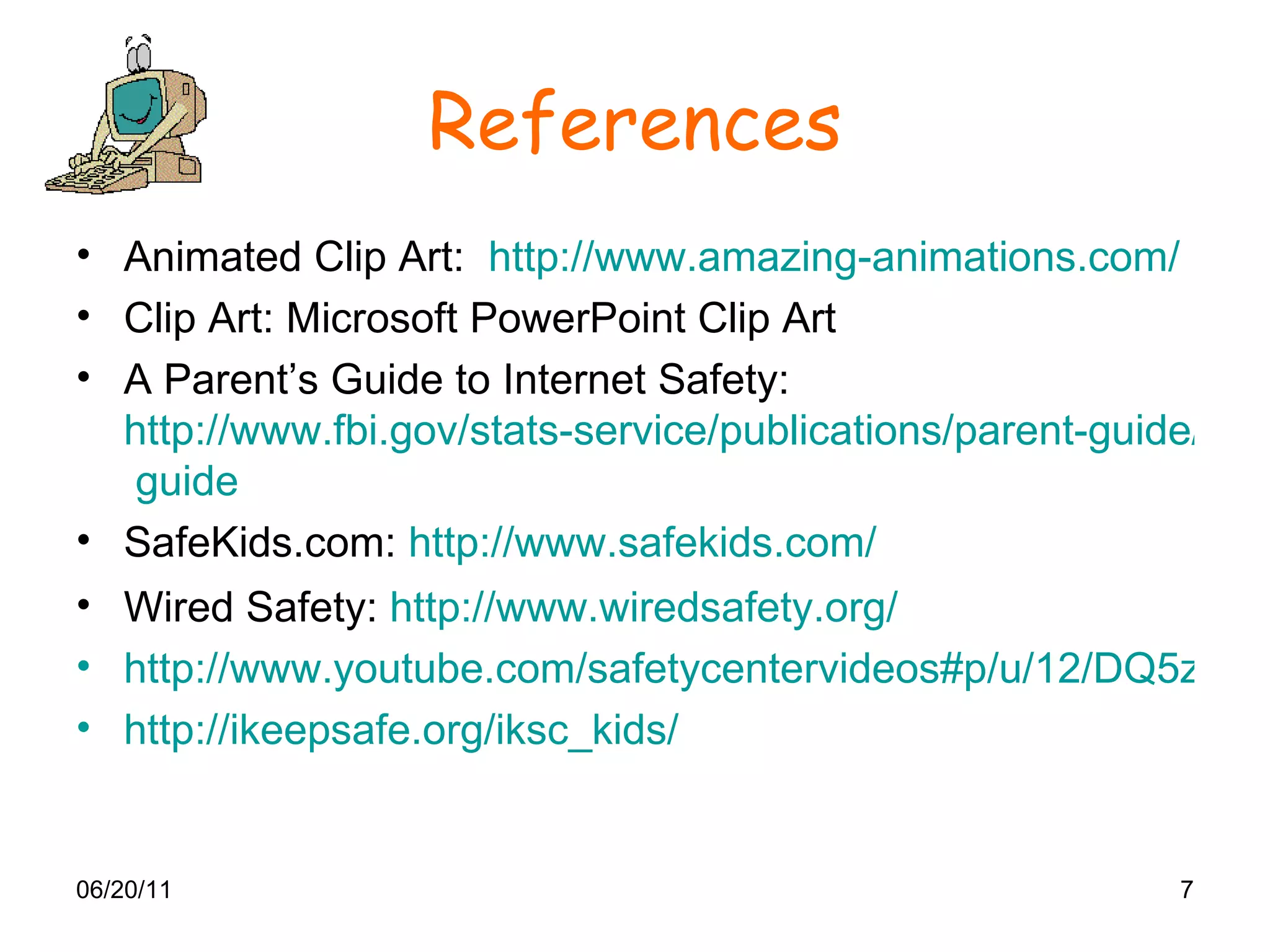 Internet Safety for Children Powerpoint | PPT
