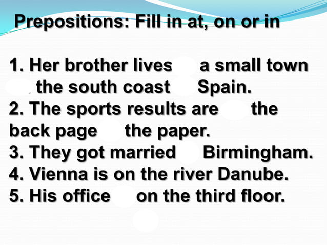 Presentation1 prepositions | PPTX | Programming Languages | Computing