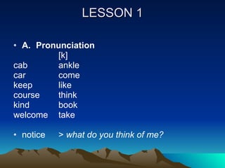 Presentation1 pronunciation | PPT