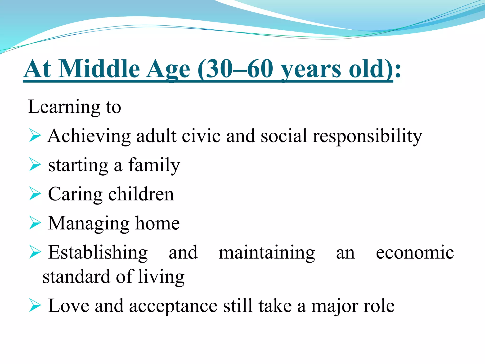 Developmental Task by Havighurst in the process of Development | PPTX