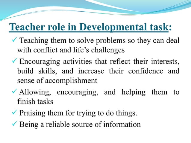 Developmental Task by Havighurst in the process of Development | PPTX