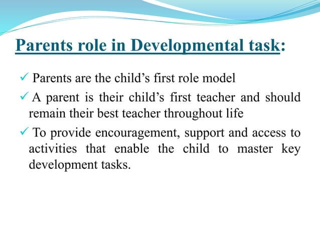 Developmental Task by Havighurst in the process of Development | PPTX