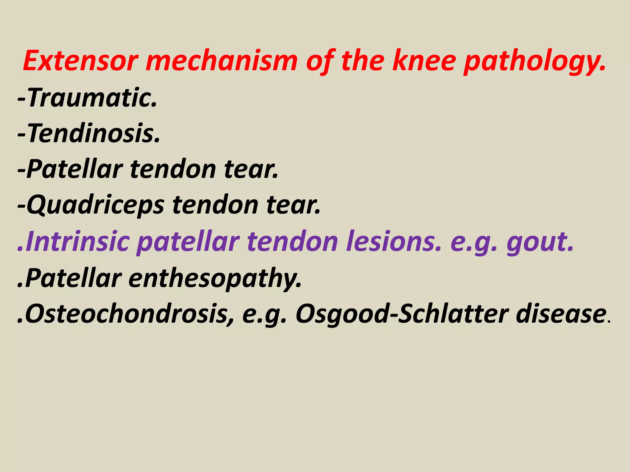 Presentation1, radiological imaging of anterior knee pain. | PPTX