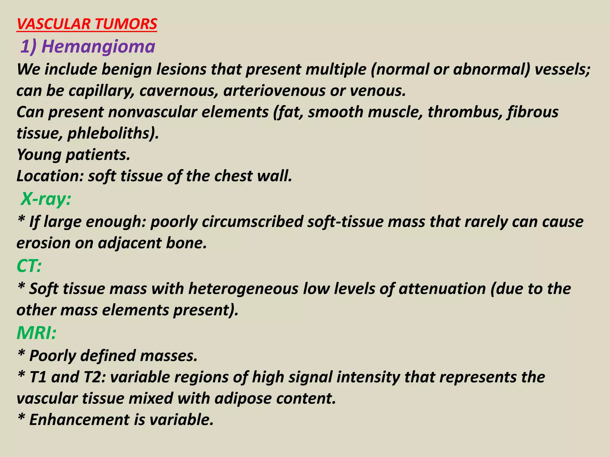 Presentation1, radiological imaging of chest wall tumour. | PPTX