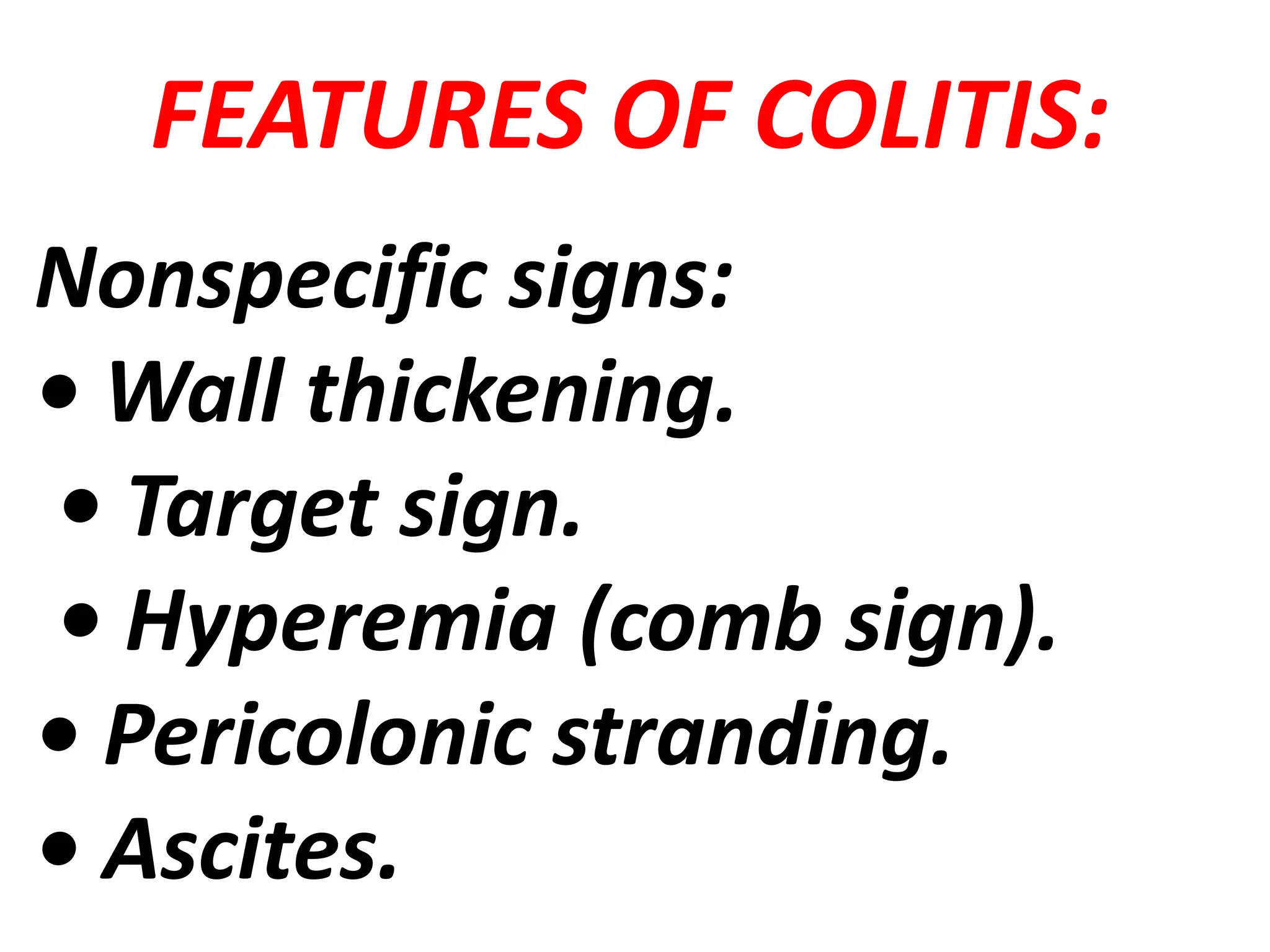Presentation1, radiological imaging of colitis. | PPTX