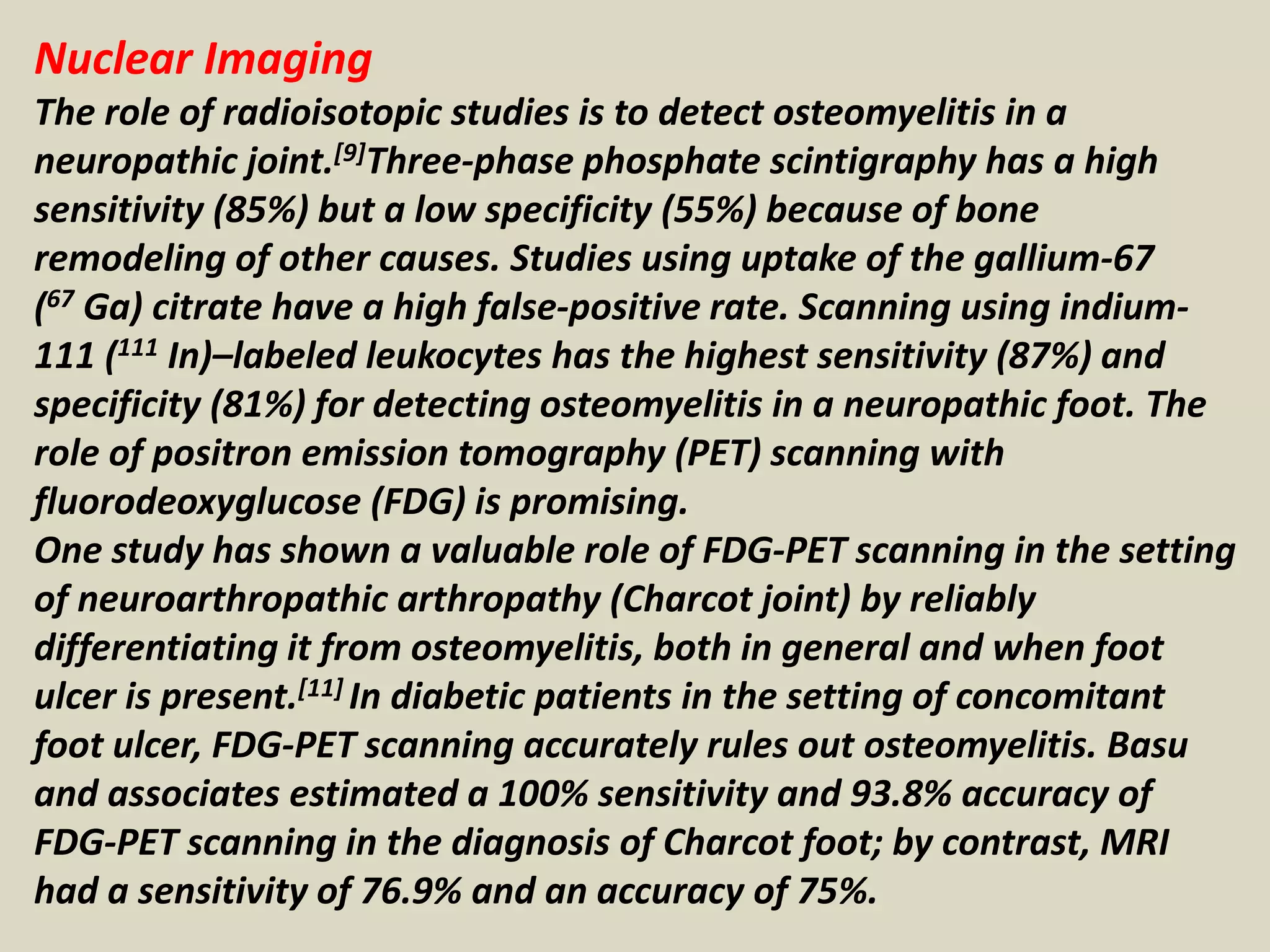 Presentation1, radiological imaging of diabetic foor and charcot joint ...