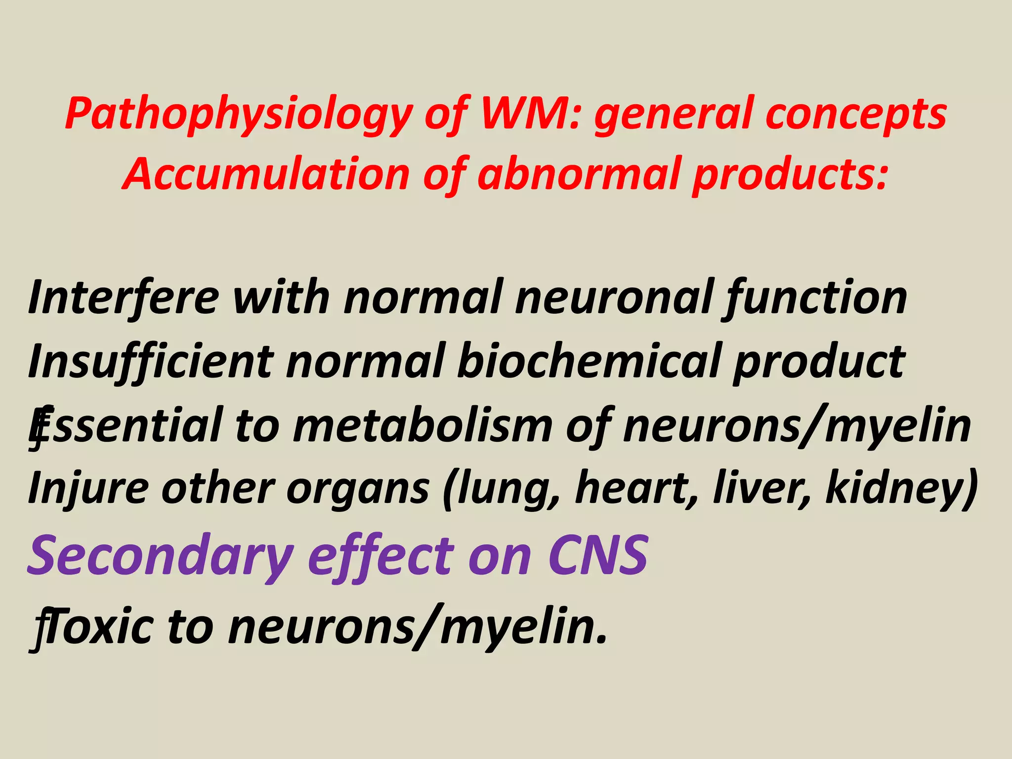 Presentation1, radiological imaging of pediatric leukodystrophy. | PPTX