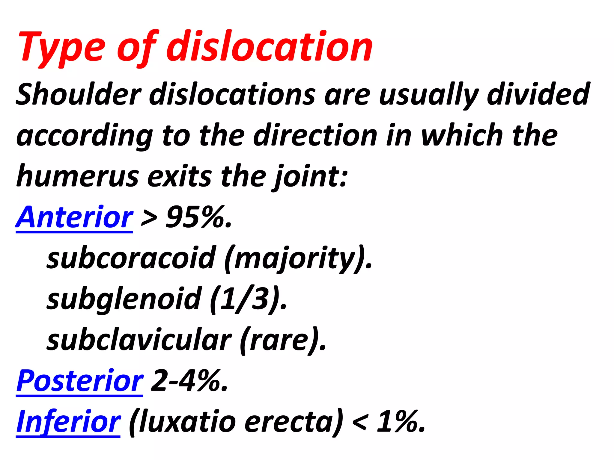 Presentation1, radiological imaging of shoulder dislocation. | PPTX