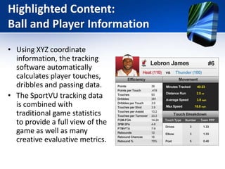 RLOEB PPT — SportVU | PPTX