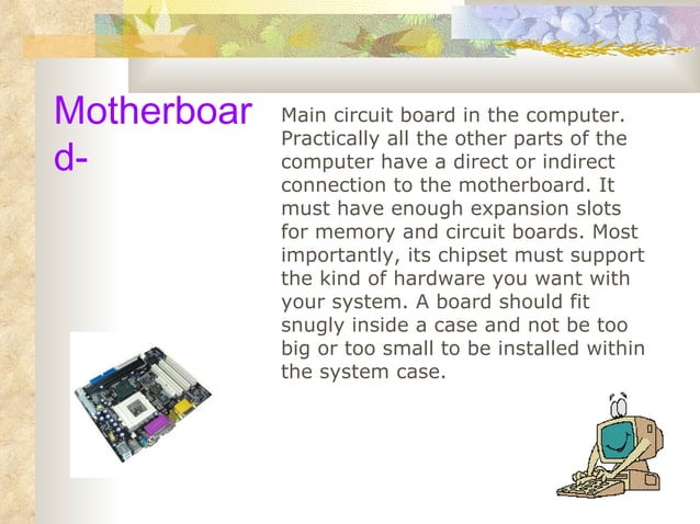 Hardware (Parts of the PC) | PPT
