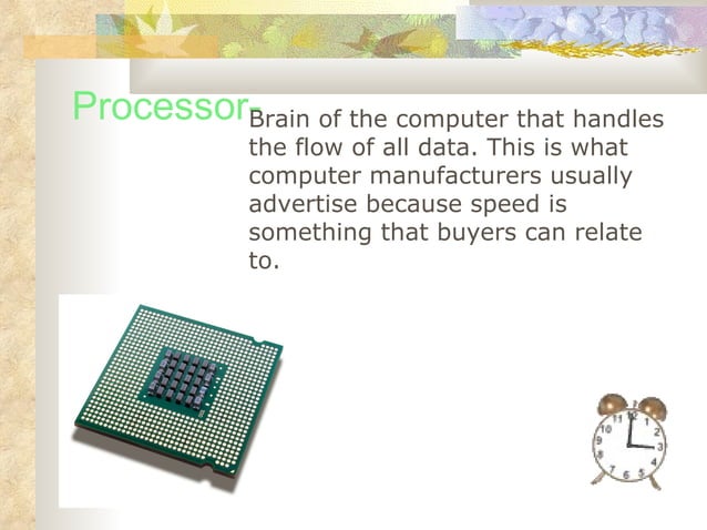 Hardware (Parts of the PC) | PPT