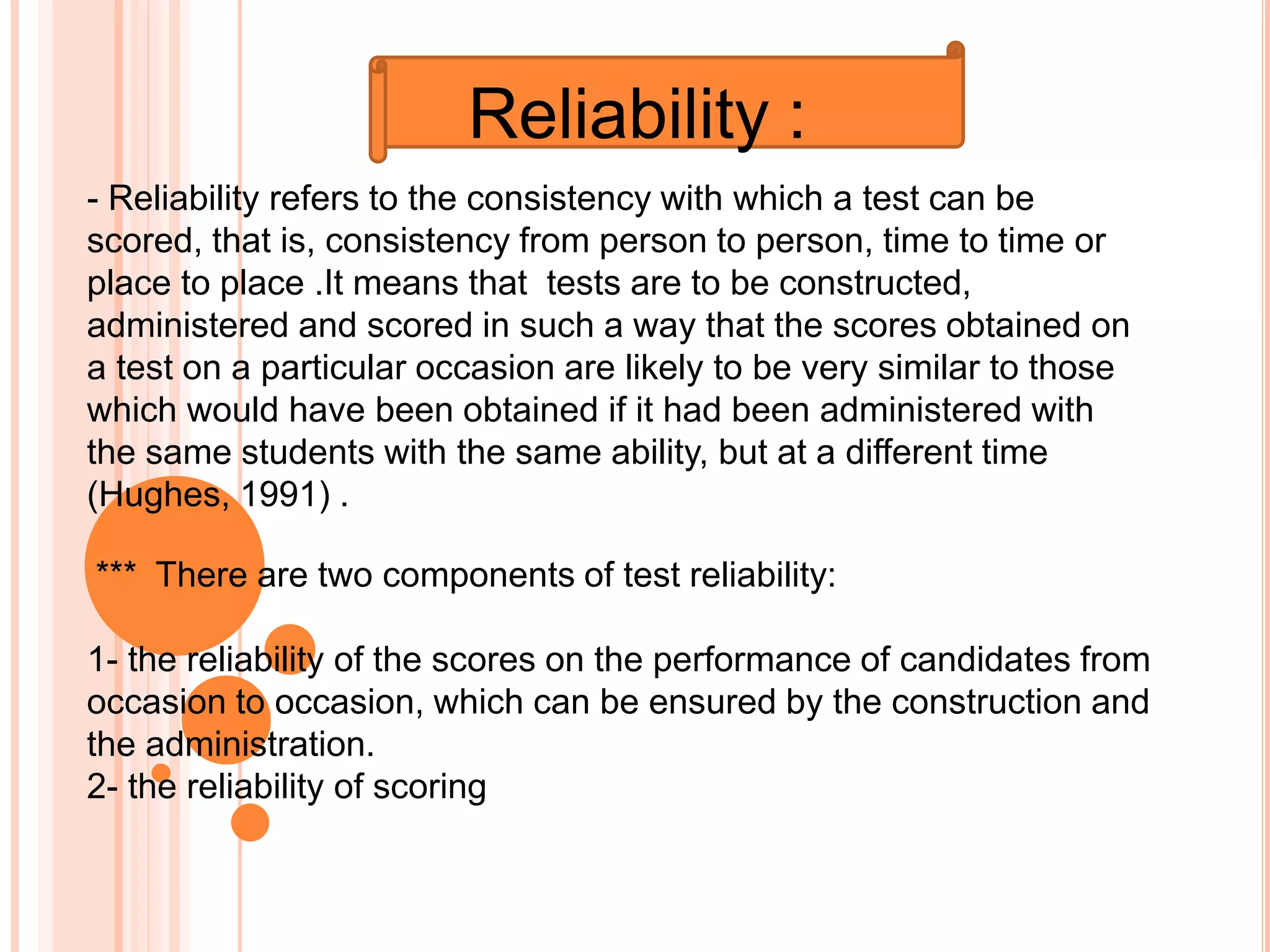 Reliability | PPTX