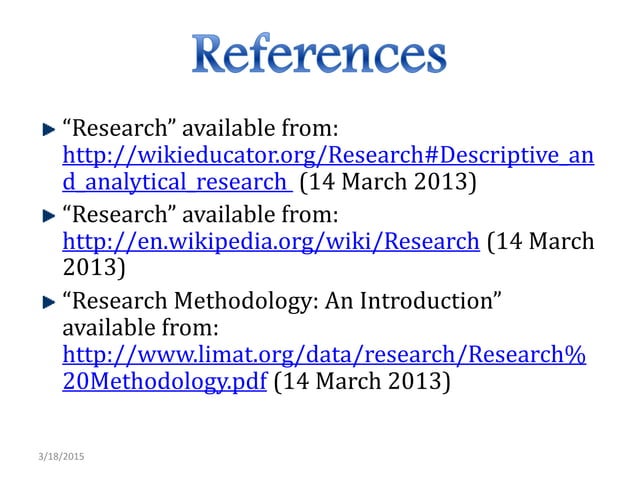 Presentation 1; research methods | PPTX