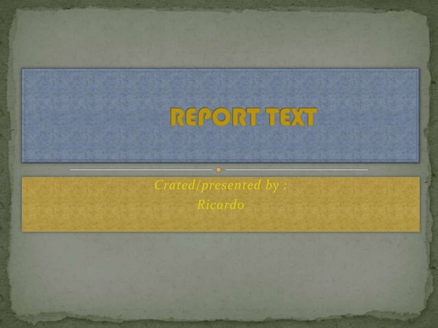 Presentation1siled (report text) | PPTX