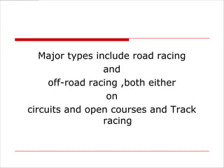 MOTOR CYCLE RACING - By A.ROHINI | PPT