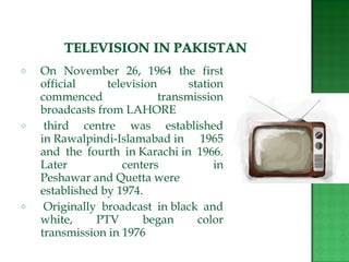 Presentation 1 role of broadcast media in pakistan | PPT