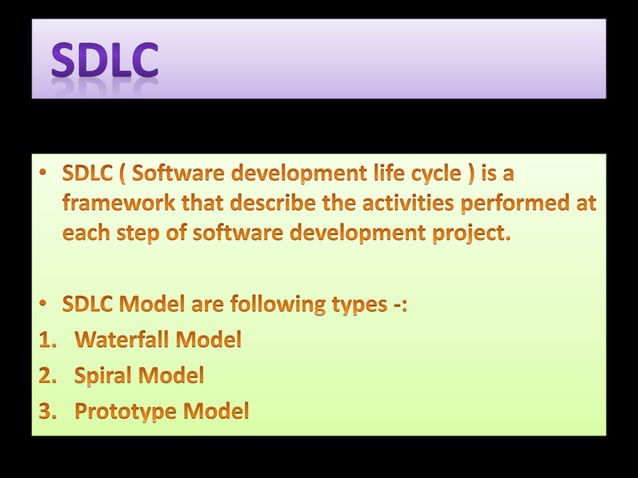 Presentation on SDLC model (Spiral & Prototype) | PPT