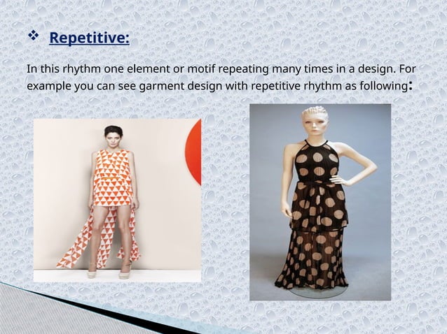 Presentation on Rhythm in Apparel Designing | PPTX