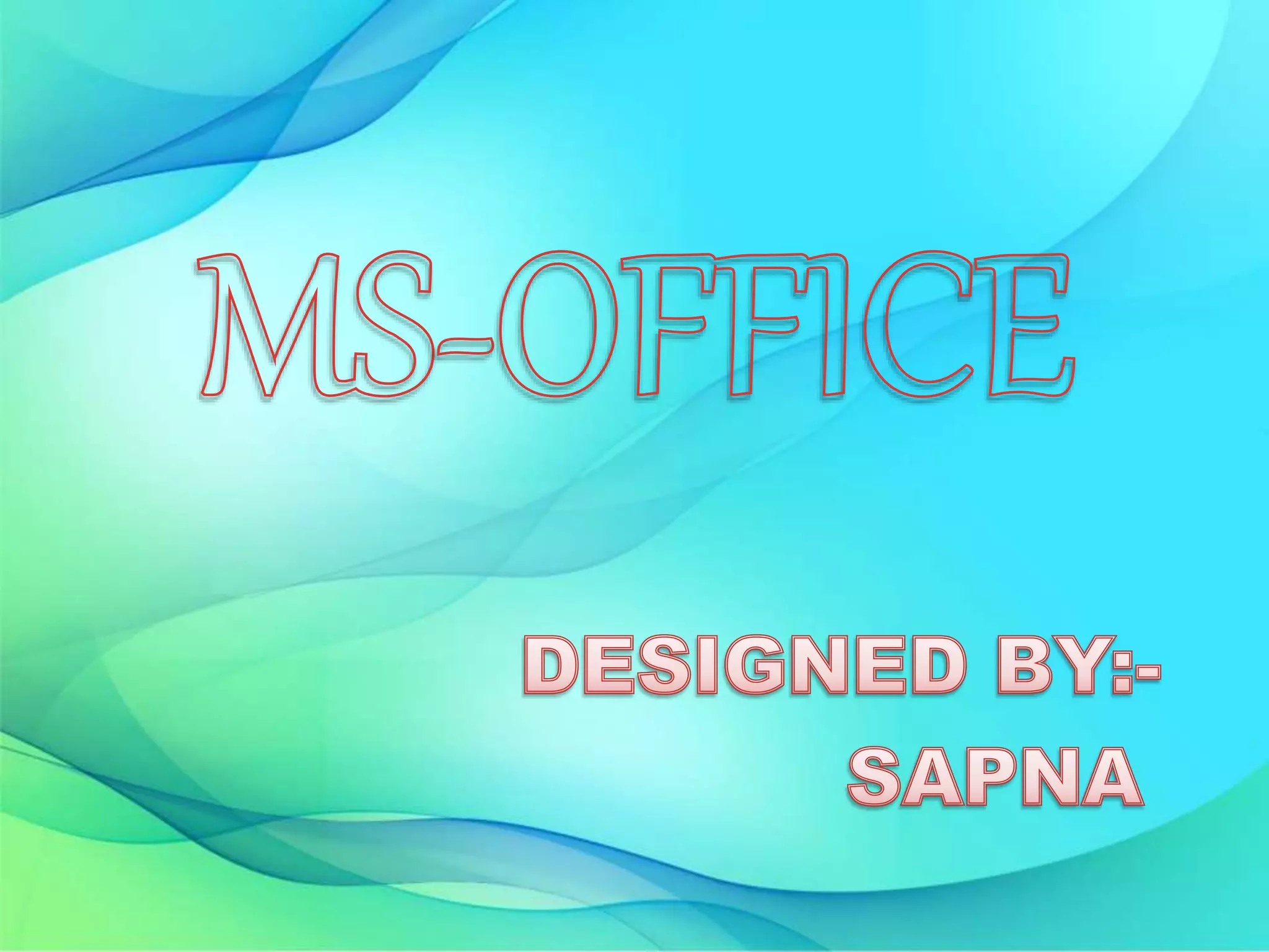 Presentation on Ms-office 2010 | PPTX