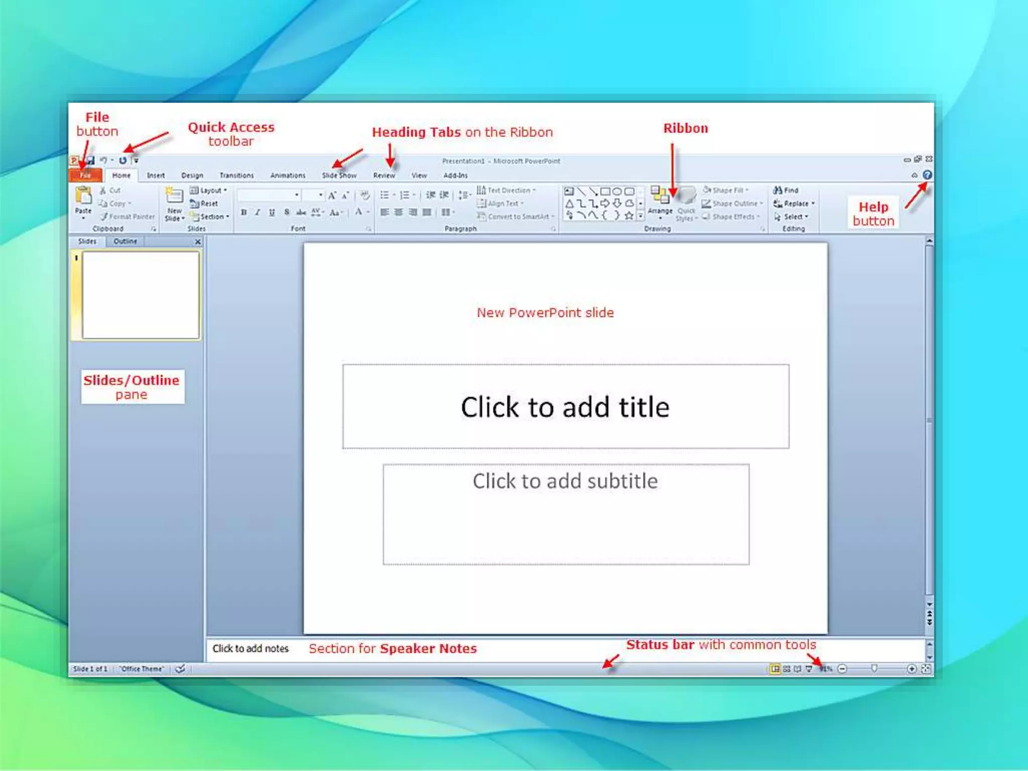 Presentation on Ms-office 2010 | PPTX